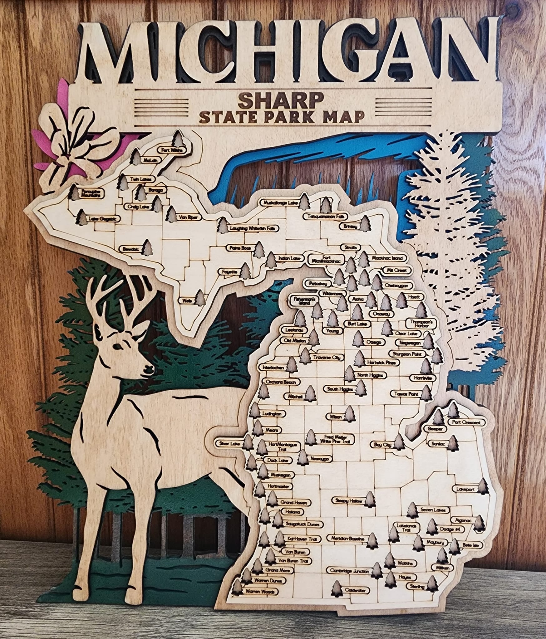 Michigan State Park Map | Autumn Acres Customs